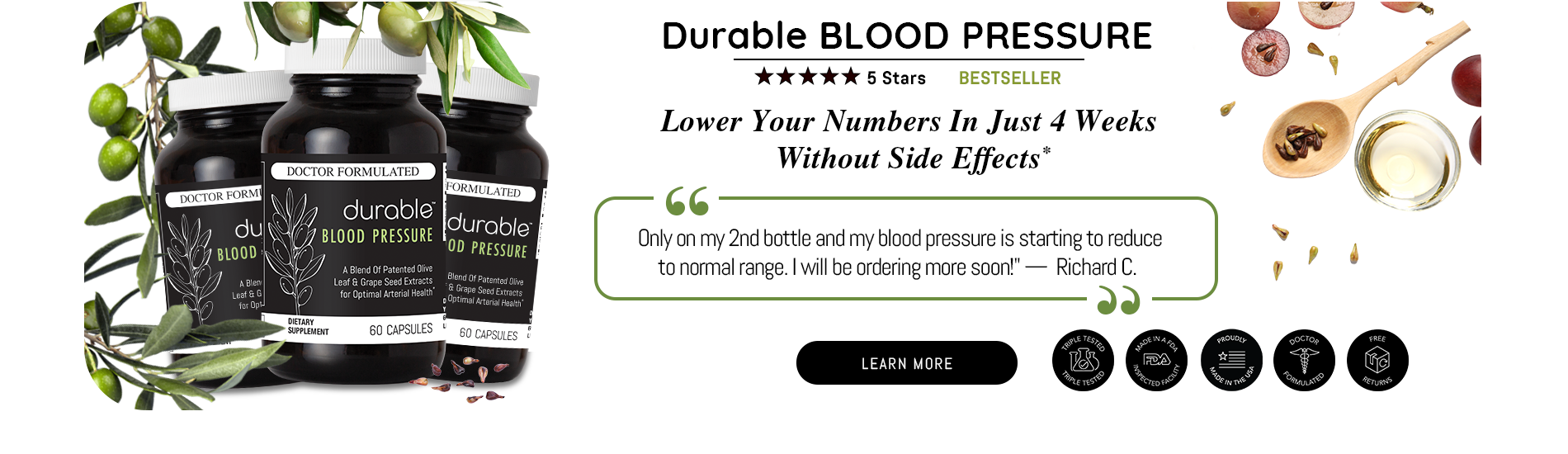Durable® Premium Vitamins & Supplements by Physician Dr. Kevin Passero